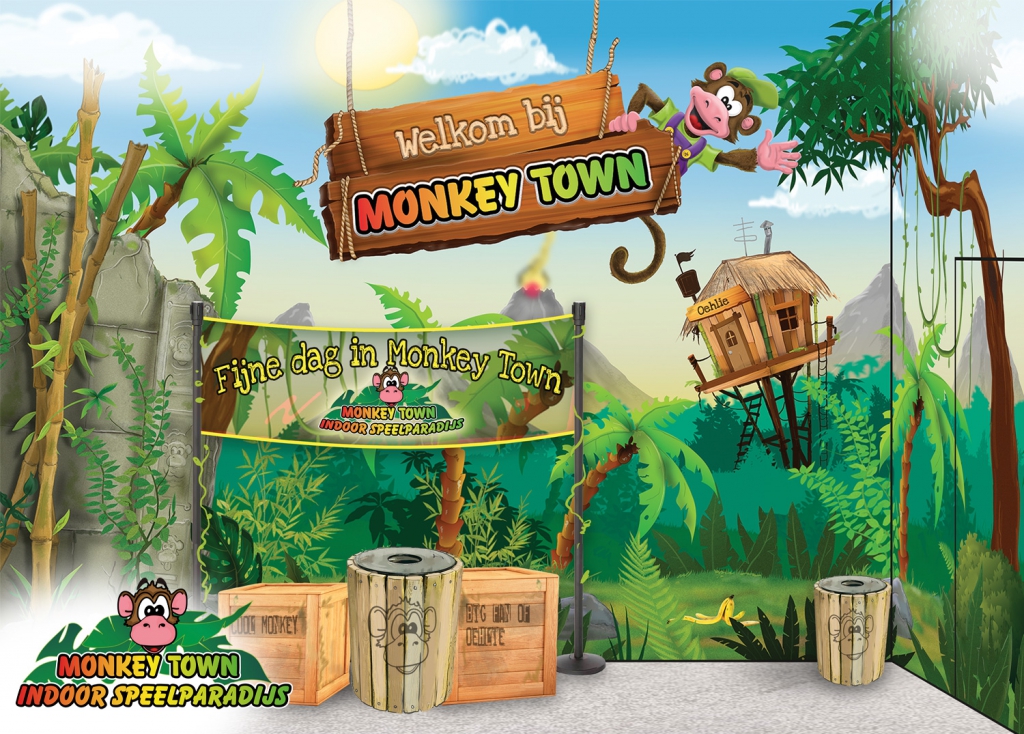Monkey Town: thematisering - CreativeBlast | Illustrations, Fashion and ...